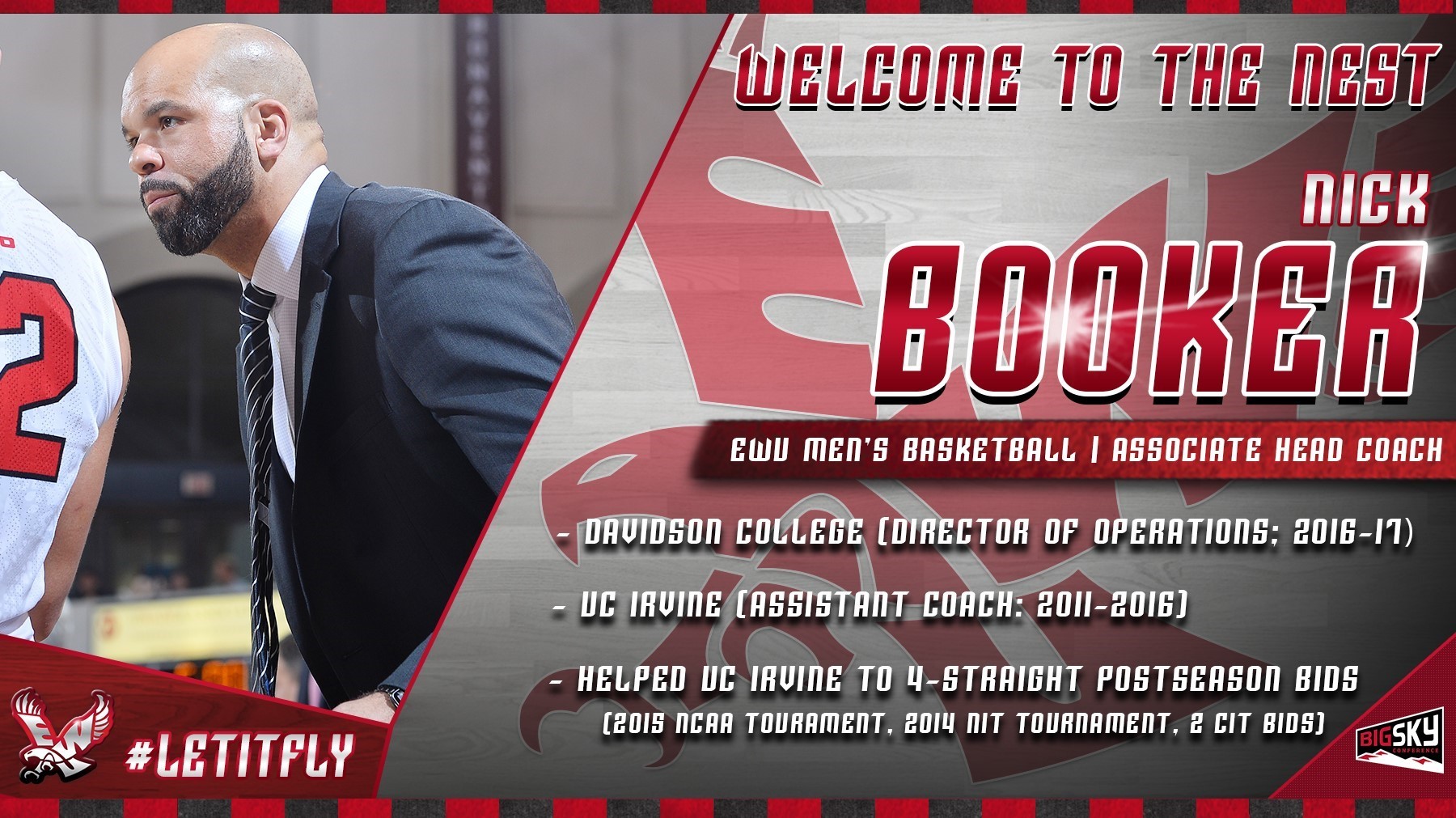 Nick Booker Named Associate Head Basketball Coach at Eastern Washington ...