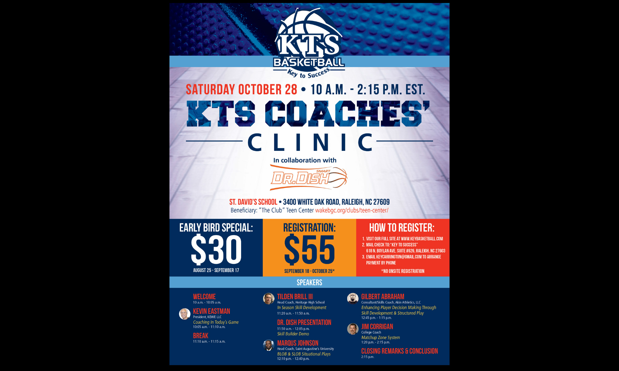 KTS Coaches Clinic - October 28, 2017 - Raleigh, NC - HoopDirt