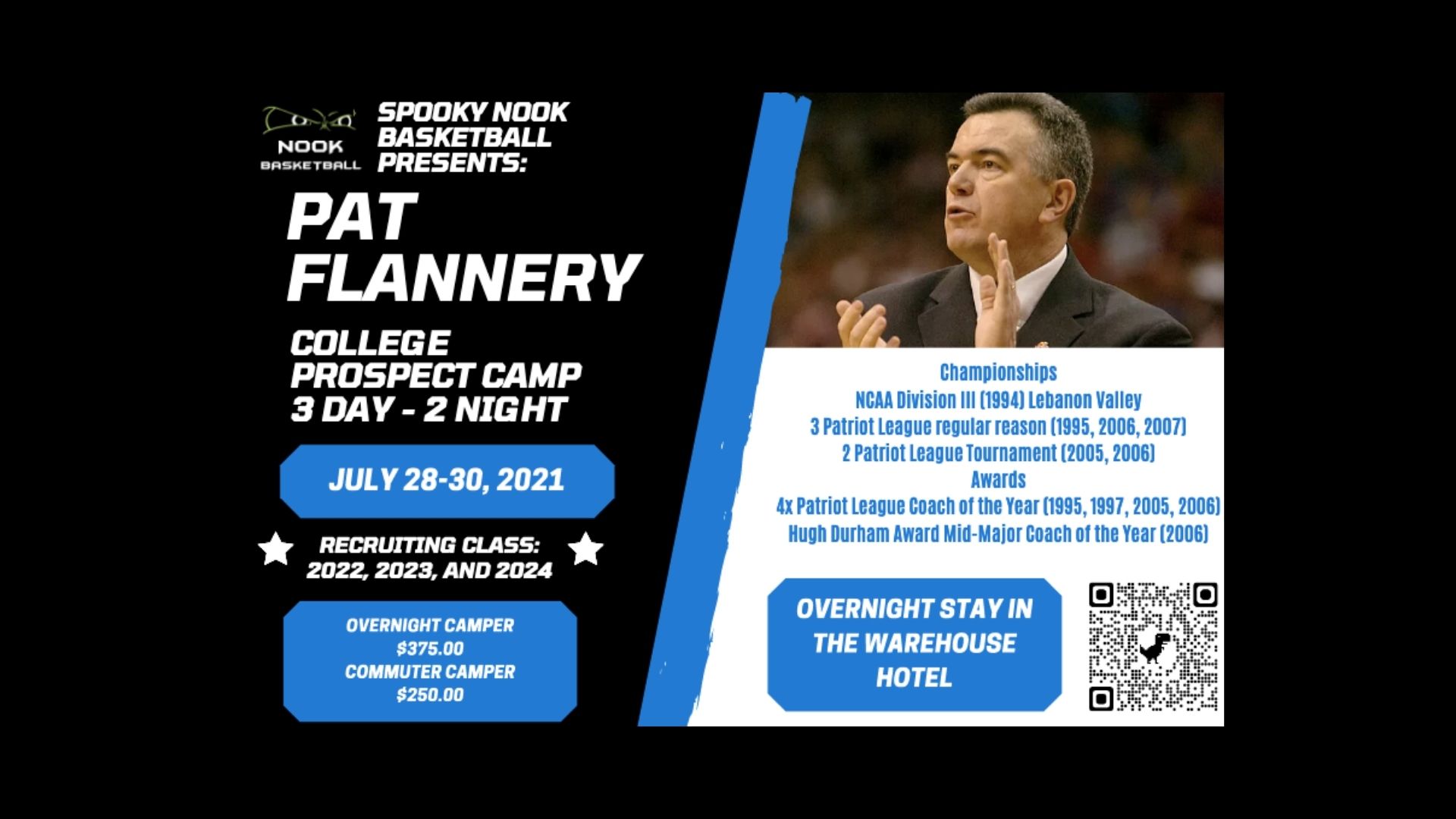 Pat Flannery College Prospect Camp - July 28-30, 2021 - HoopDirt