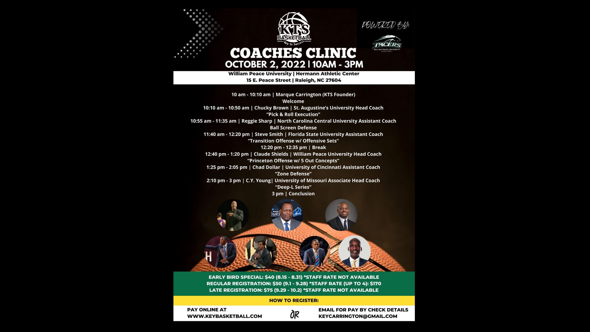 KTS Basketball Coaches Clinic - 10/2/22 - William Peace University (NC ...