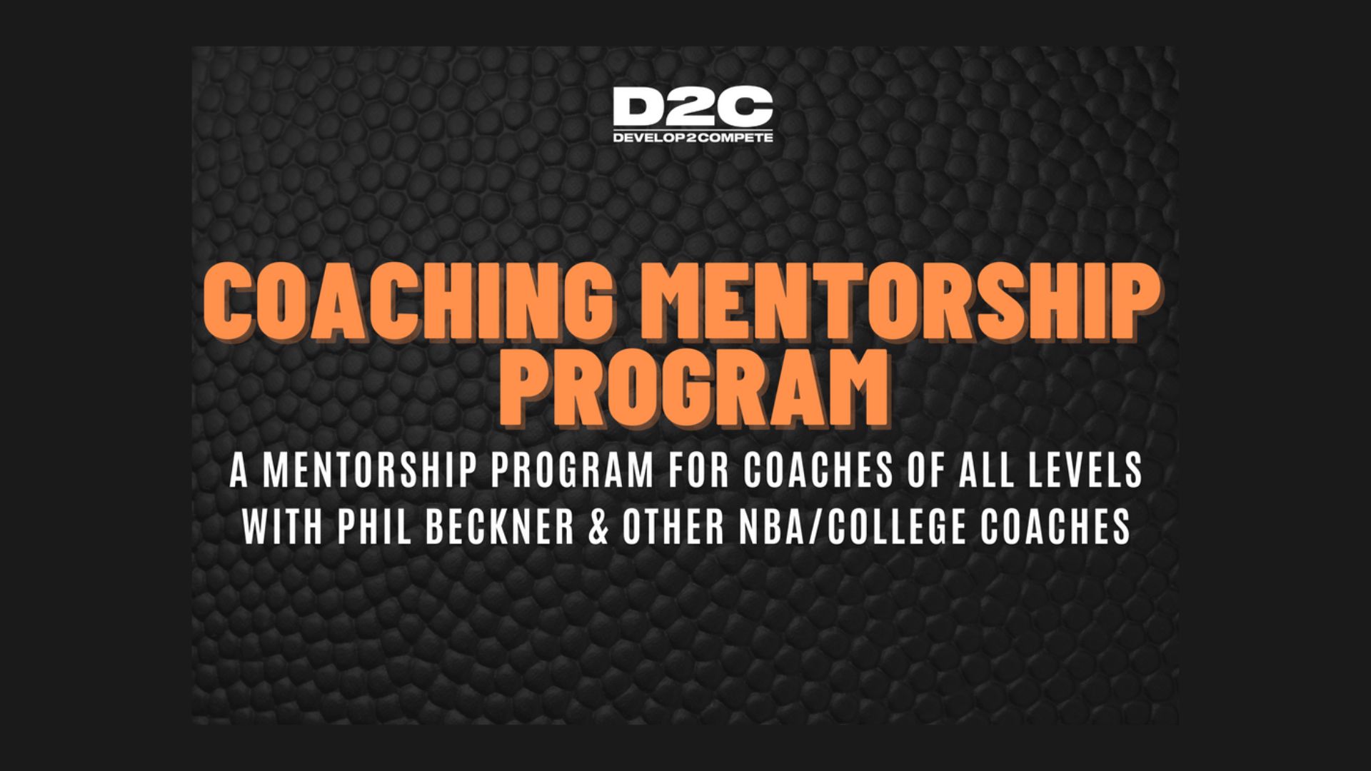 Exclusive Coaches Mentorship Program with Phil Beckner and Current NBA ...